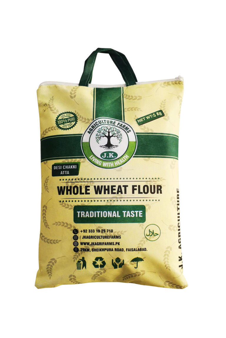 Whole Wheat Flour – 5 kg (Stone Grounded) - JK Agri Farms