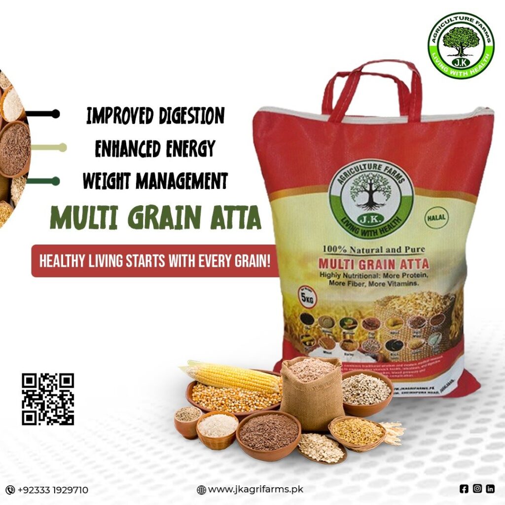 Multigrain flour with 14 Grains – 5 KG - JK Agri Farms